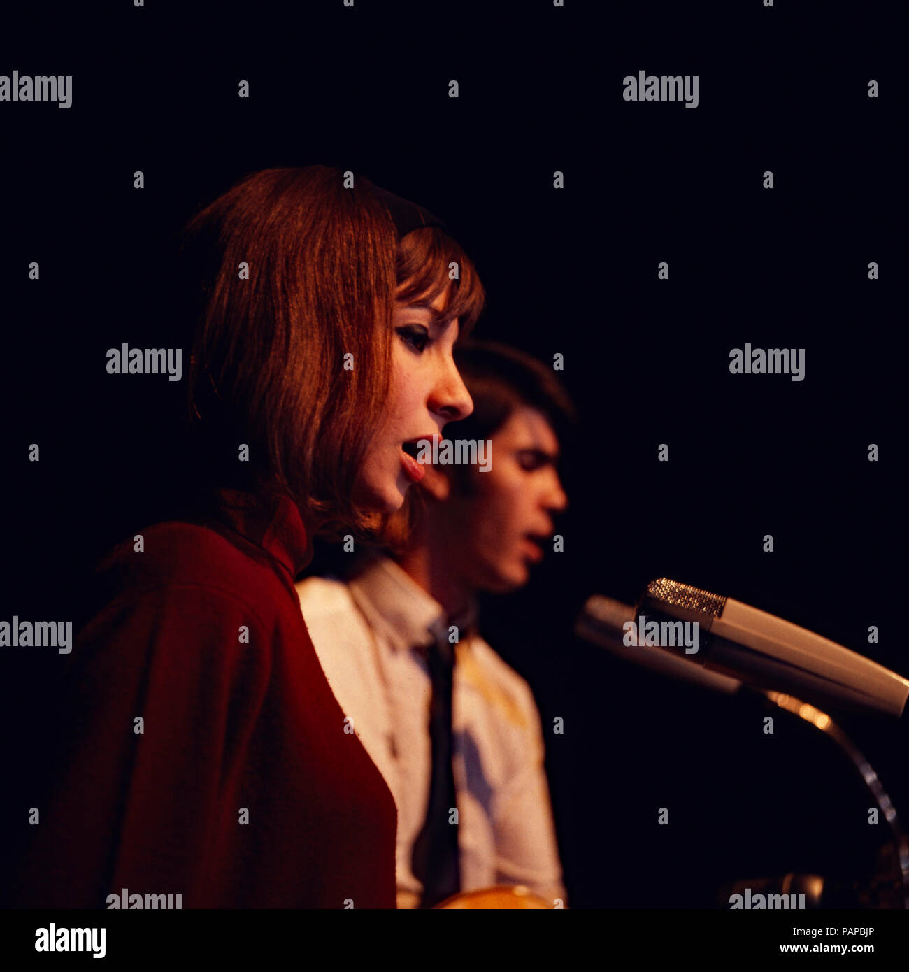 Das israelische Gesangsduo Esther und Abi Ofarim, Deutschland 1967 ...