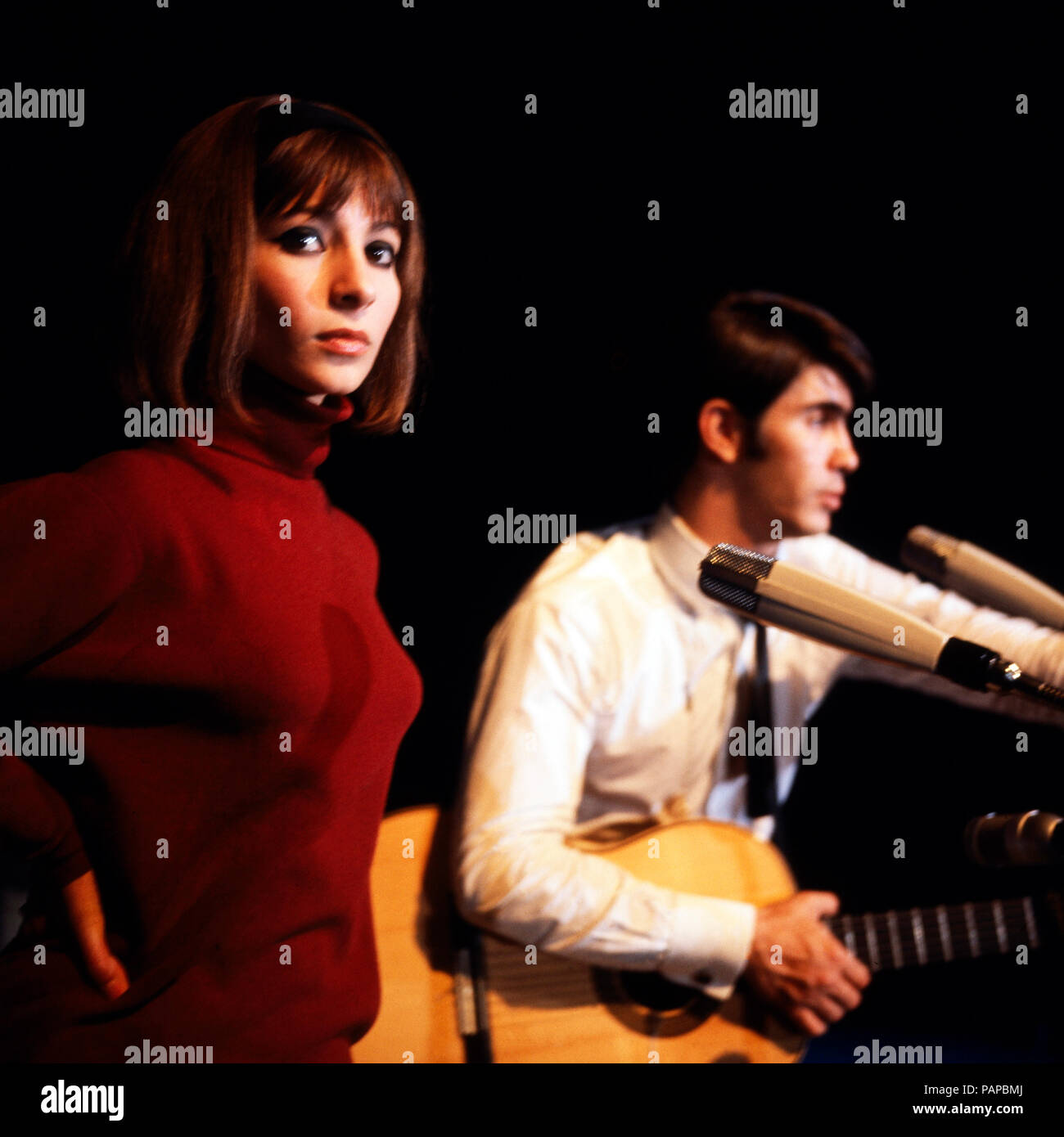 Das israelische Gesangsduo Esther und Abi Ofarim, Deutschland 1967 ...