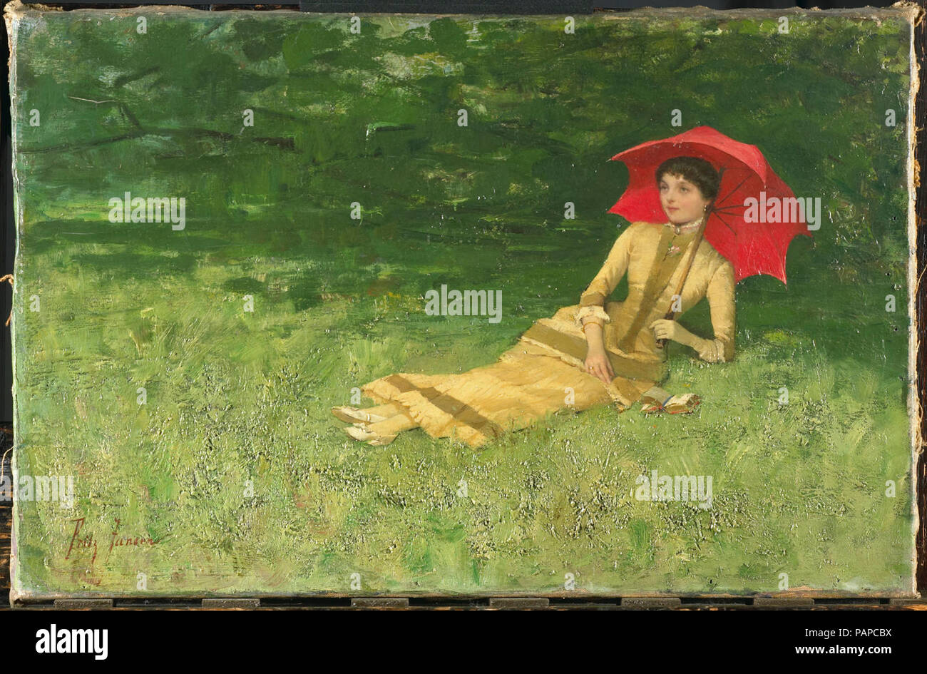 A Summer Afternoon by Frits Jansen SK-A-1534 Stock Photo - Alamy