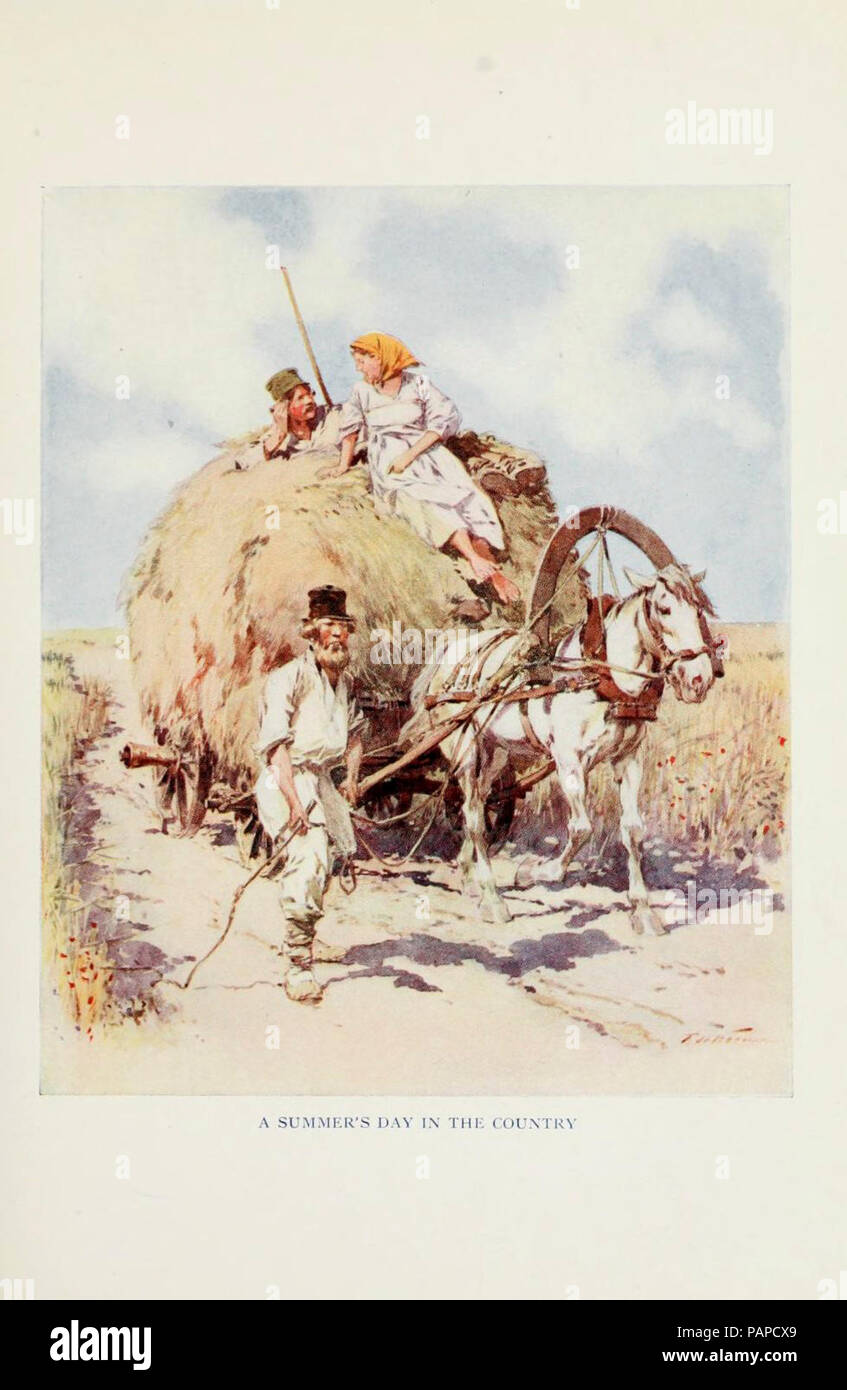 A summer's day in the country, c. 1913 Stock Photo - Alamy