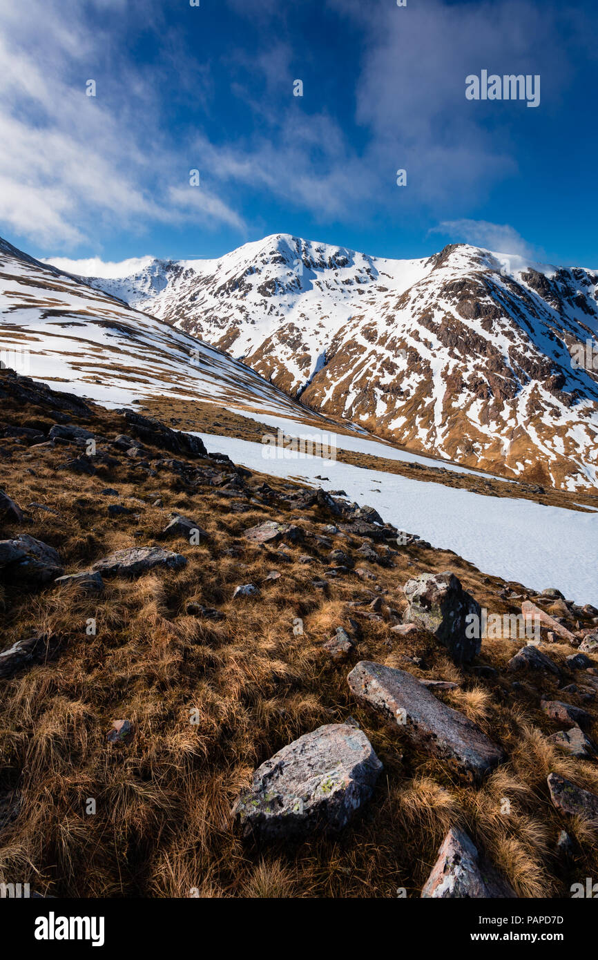 Snowy landscape, Glen Coe, Lochaber Stock Photo - Alamy