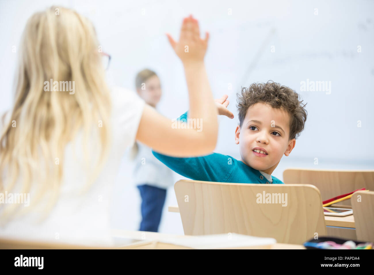 Boy child pupils schoolchild hi-res stock photography and images - Alamy