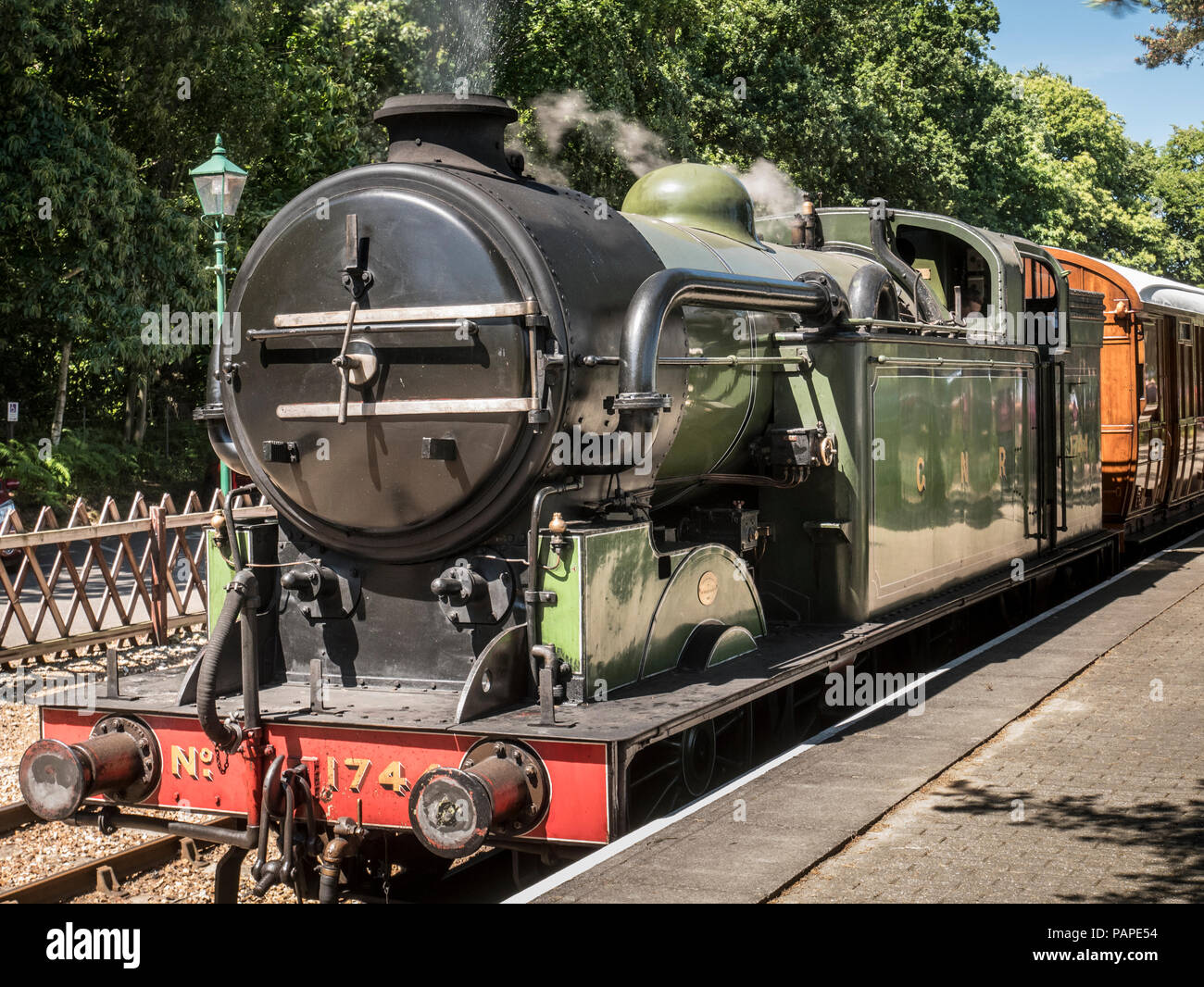 Class N2 0-6-2T tank engine 1744, built at the North British Locomotive ...