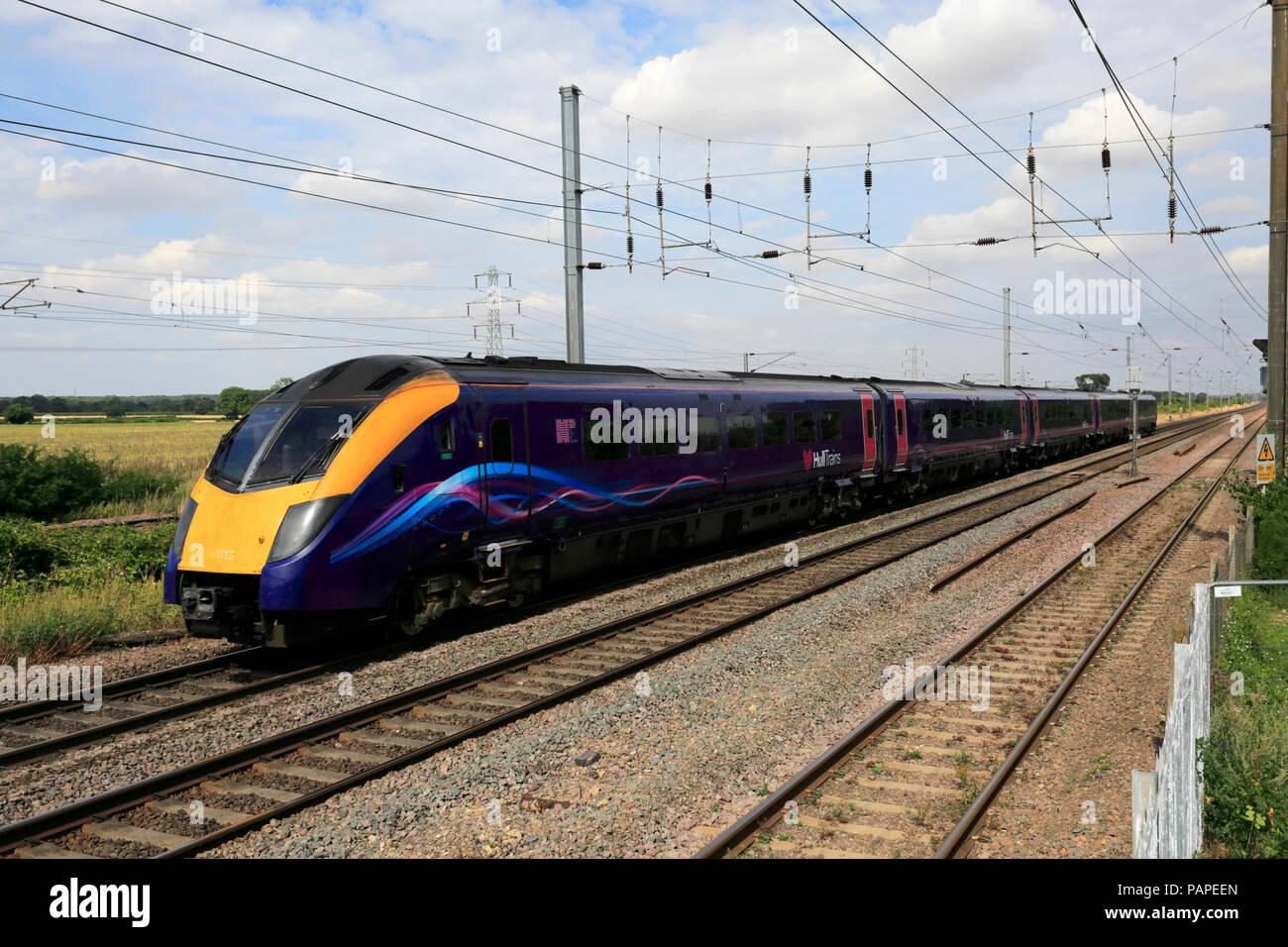 Hull trains 180113 Zephyr class, East Coast Main Line Railway ...