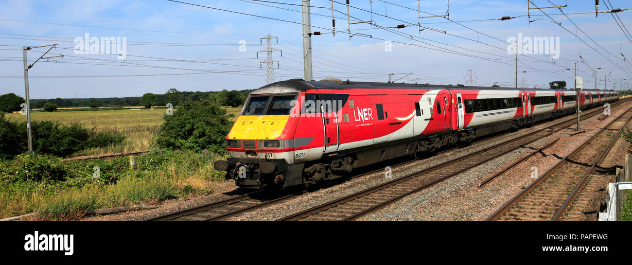 LNER train 82217, London and North Eastern Railway, East Coast Main Line Railway, Peterborough ...