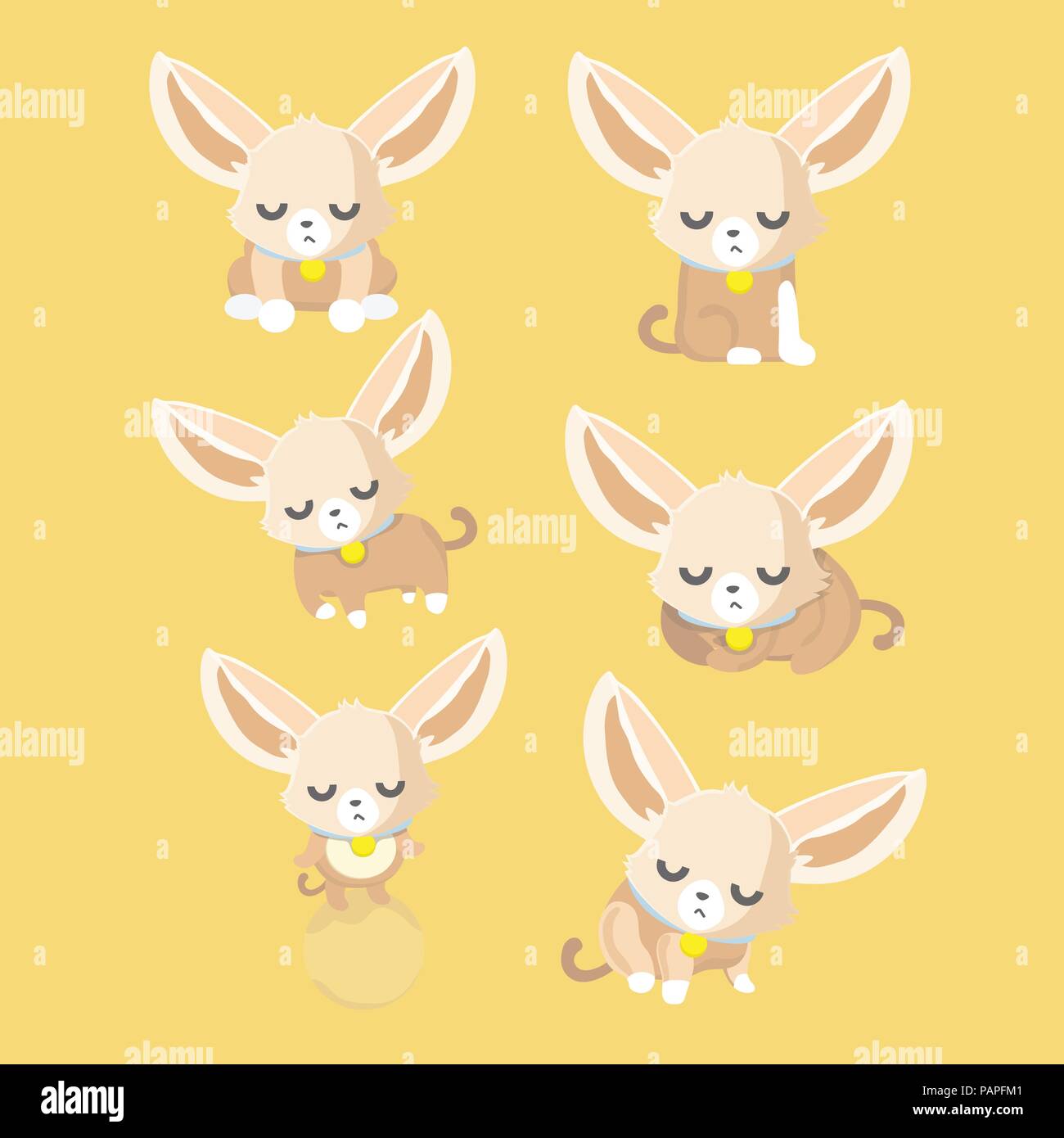 Chihuahua dog pet sitting Stock Vector Images - Alamy