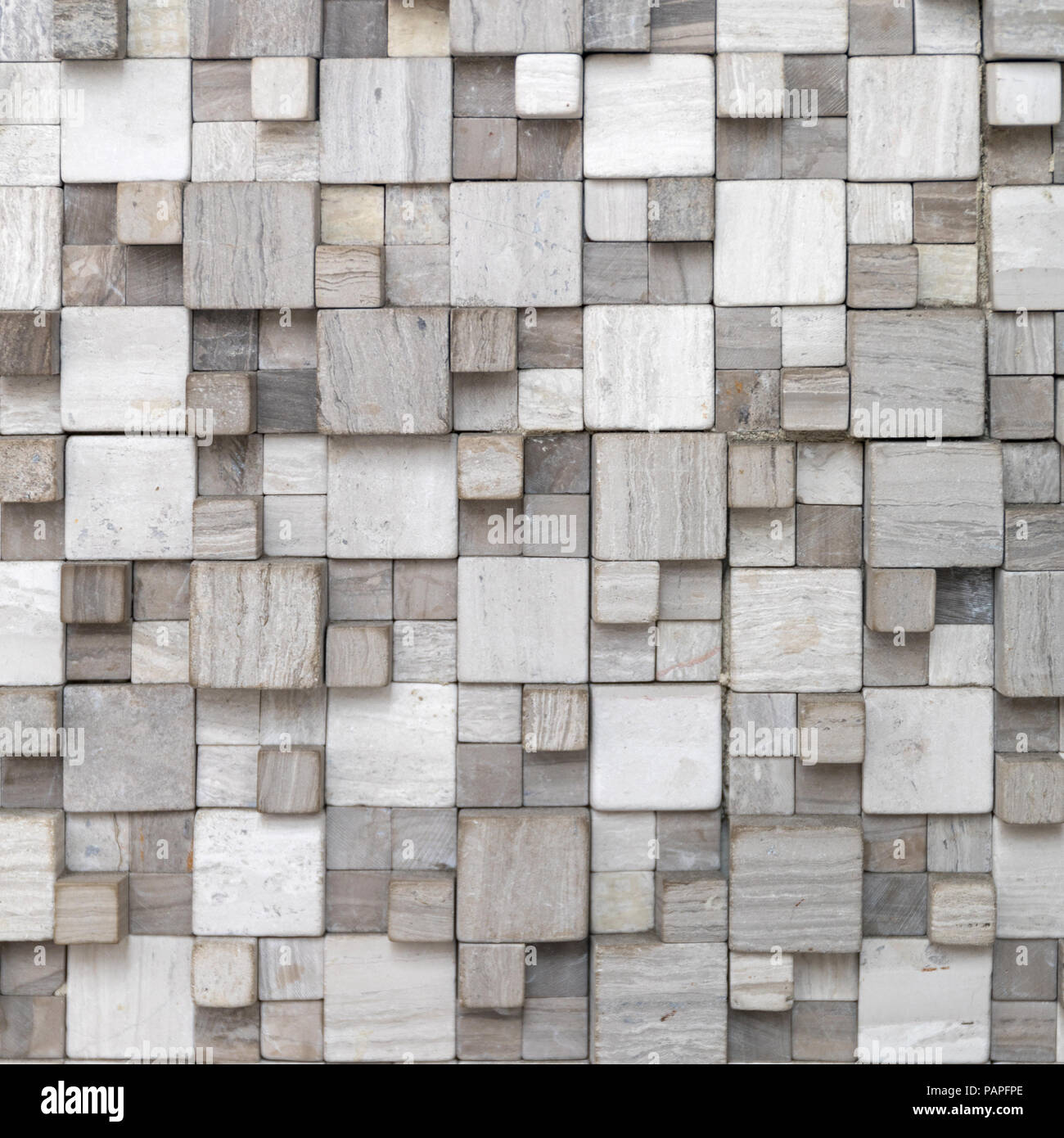 Modern Geometric Marble Stone Tiles Wall Stock Photo - Alamy