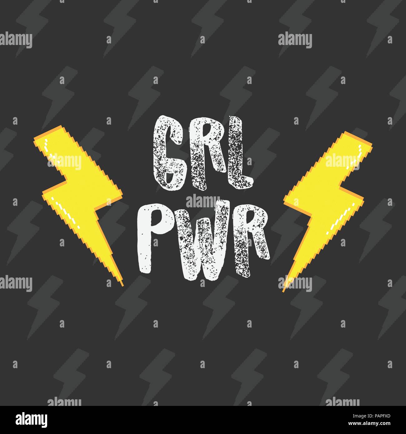 GRL PWR print Stock Vector Image & Art - Alamy