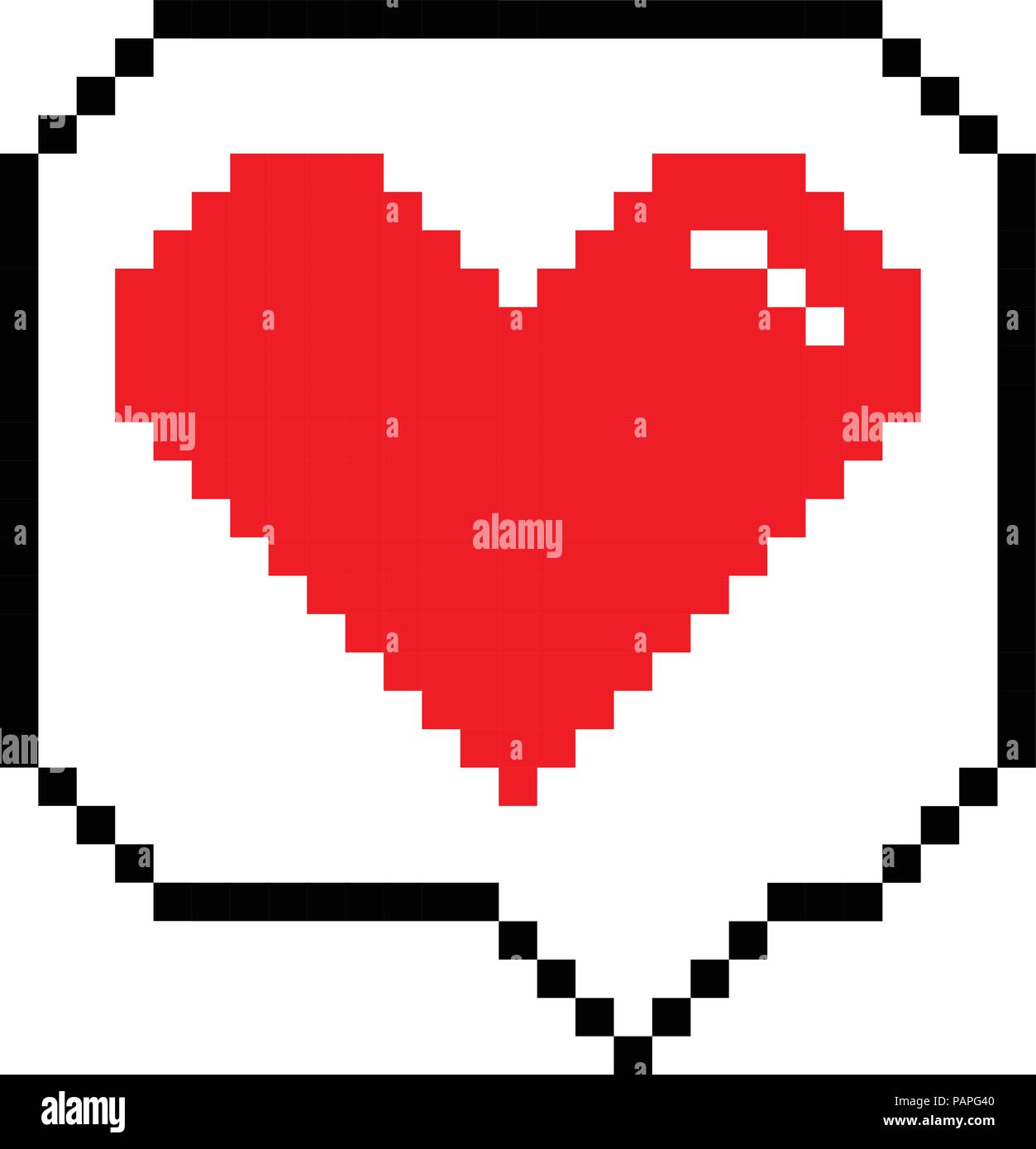 Pixel Heart Vector