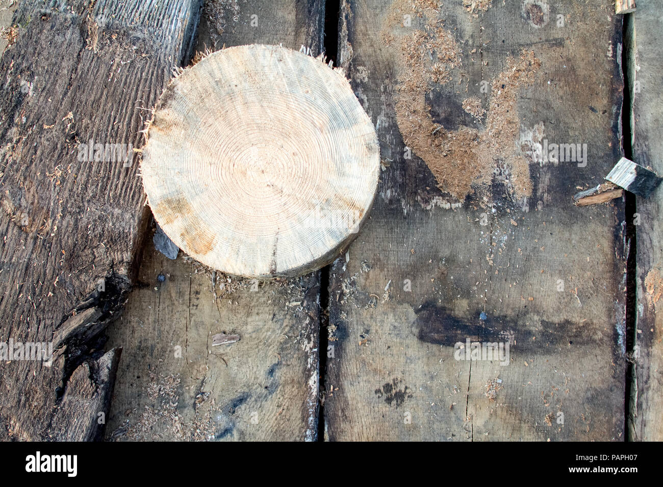 Old rotten wooden boards with a natural texture Stock Photo - Alamy