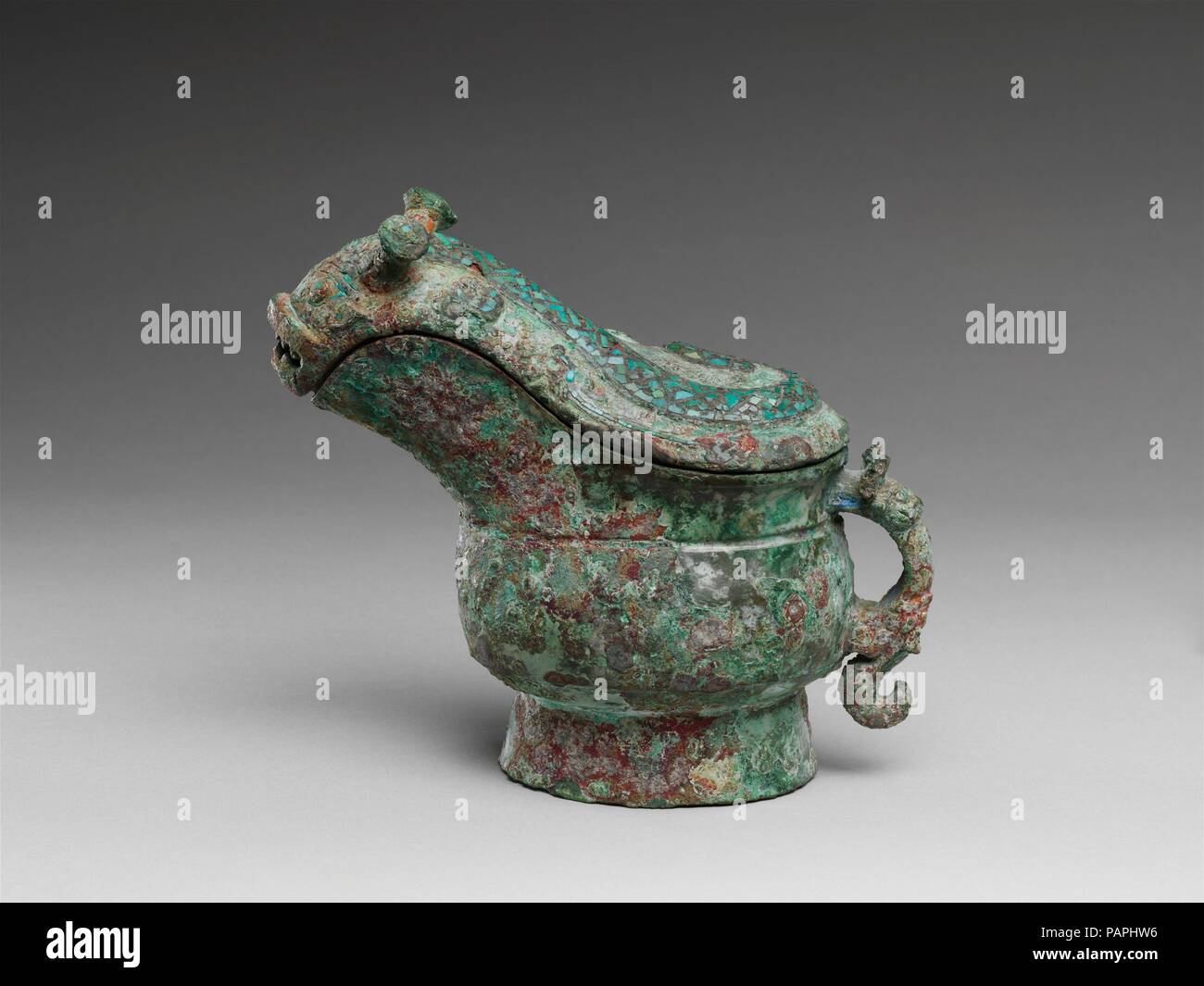 Spouted Wine Vessel (Gong). Culture: China. Dimensions: H. 6 5/16 in ...