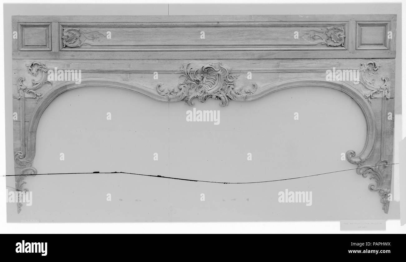 Panel (Dessus d'alcove). Culture: French. Dimensions: 115 × 65 in. (292 ...