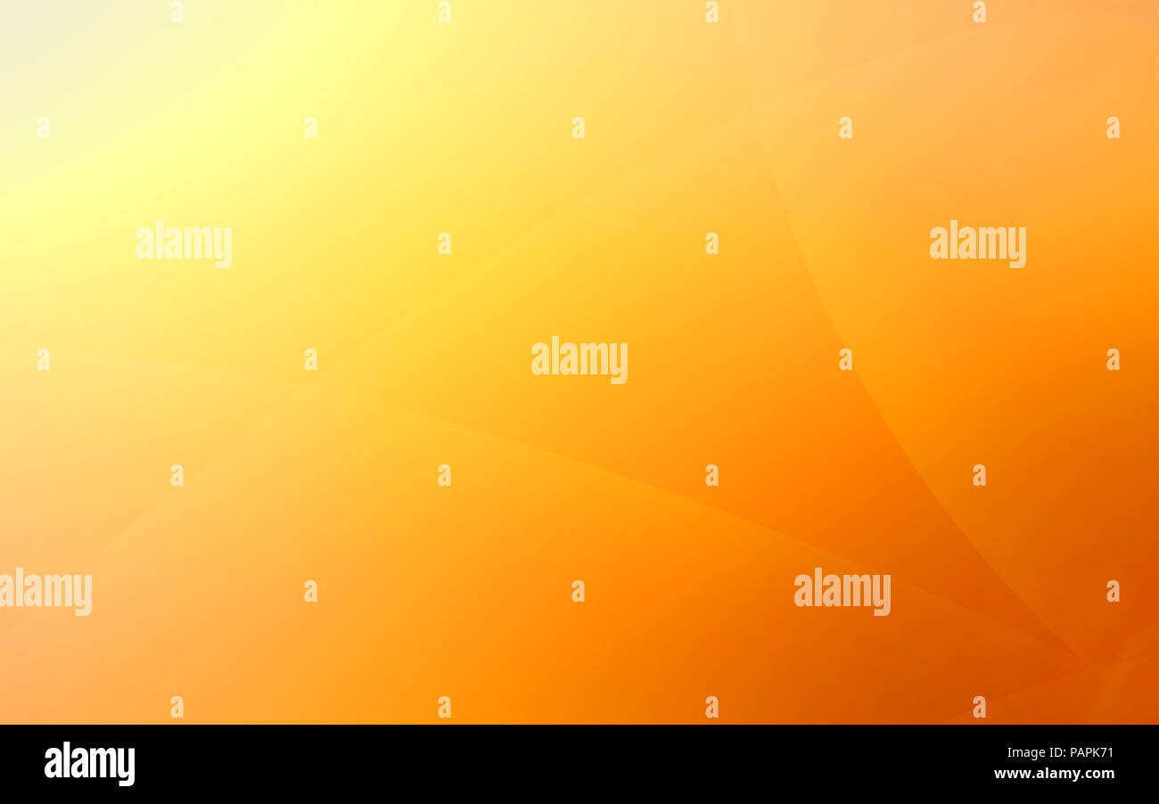 Yellow and orange unusual smooth background with subtle rays of light ...