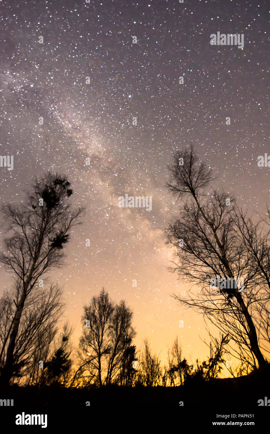 The Milky Way seen from Iping Common, Dark Sky Discovery Site, Sussex ...