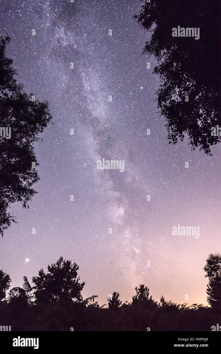 The Milky Way seen from Iping Common, Dark Sky Discovery Site, Sussex ...