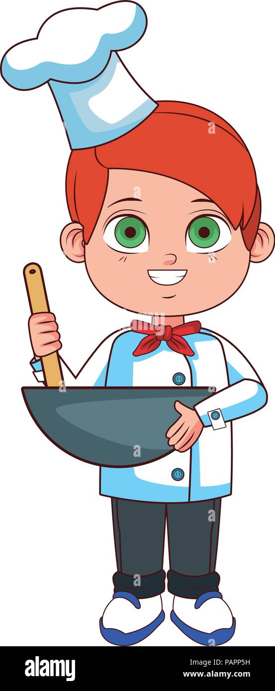 Chef kid cartoon Stock Vector Image & Art - Alamy