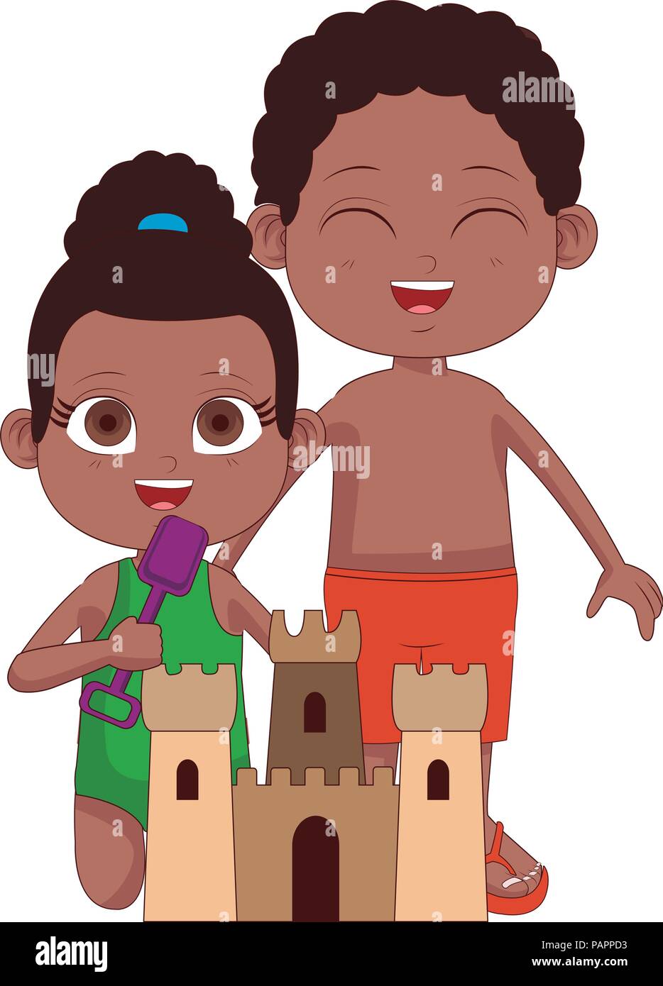 Kids in float Stock Vector Images - Alamy