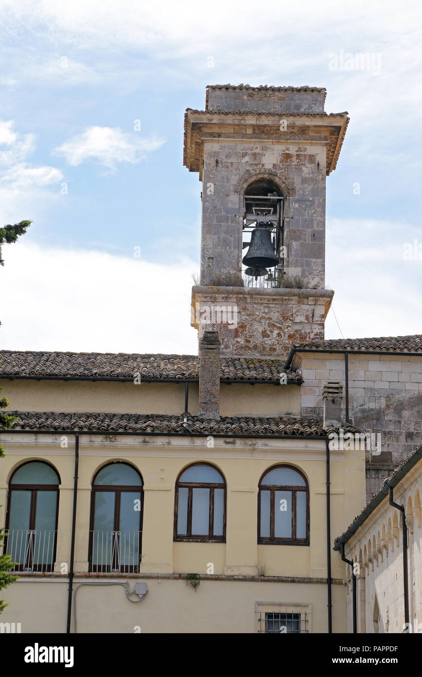 CORFINIO, ITALY - SEPTEMBER 06,2015: View of Basilica Valvense of San ...