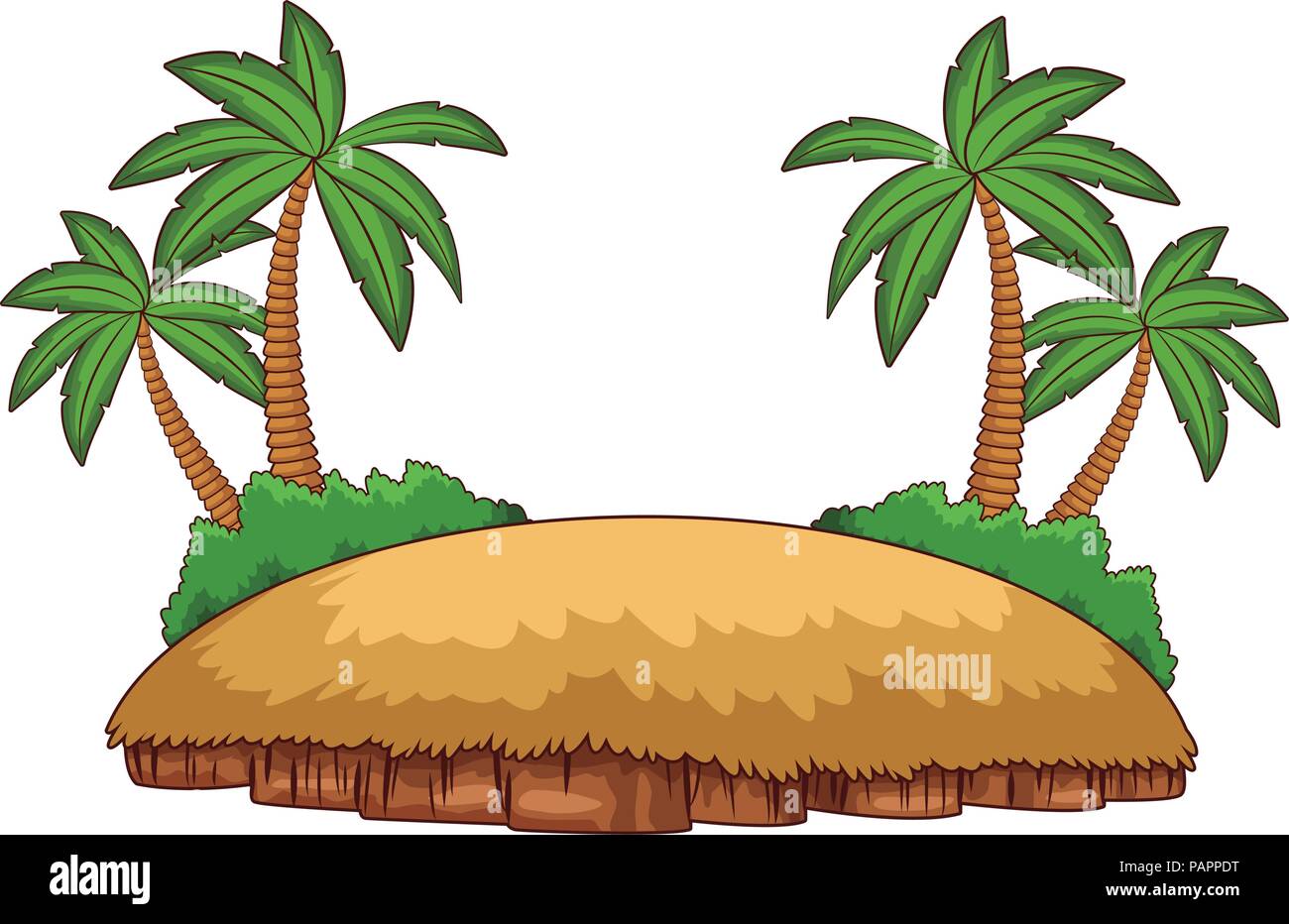 Beautiful island cartoon Stock Vector Image & Art - Alamy