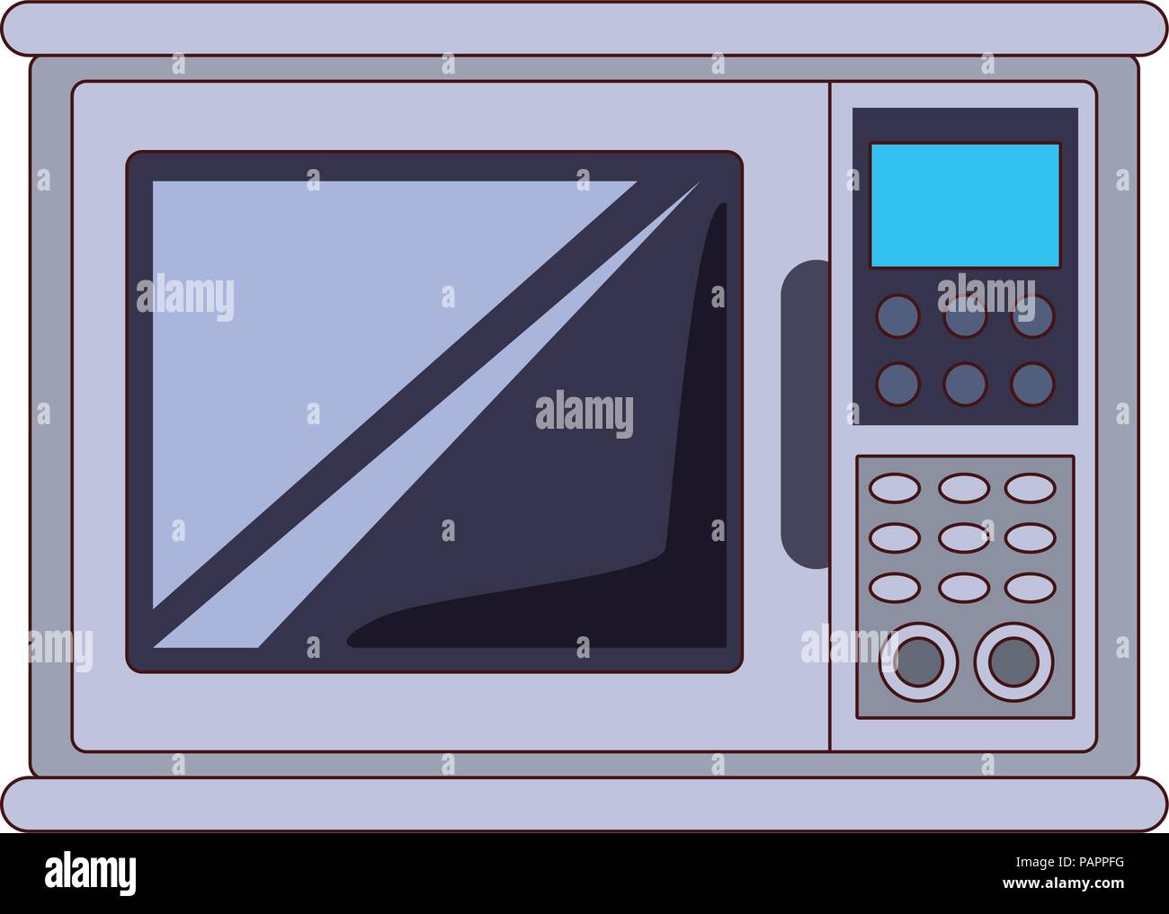 Microwave kitchen appliance Stock Vector Image & Art - Alamy