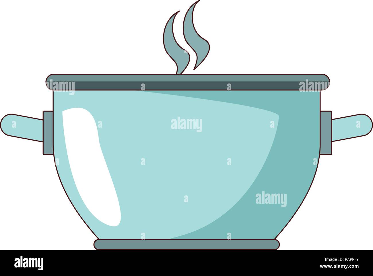Steel pot isolated Stock Vector Image & Art - Alamy