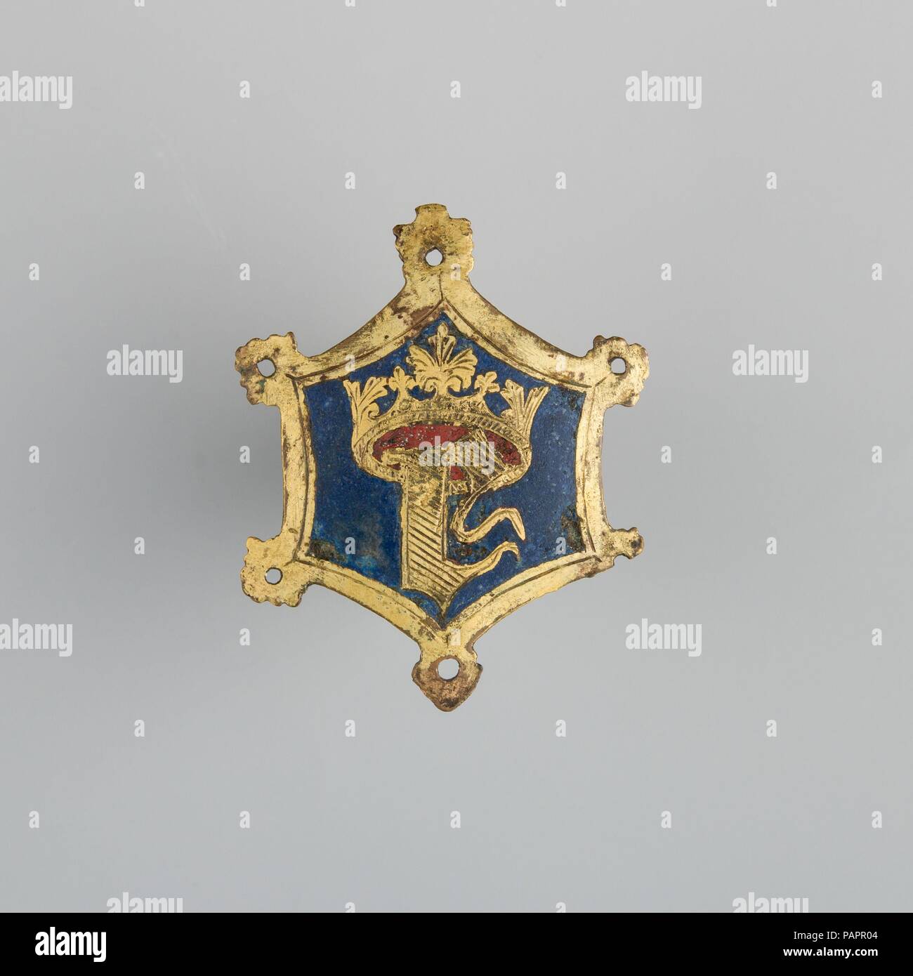 Badge (probably Mounting from Horse Harness). Culture: Spanish ...