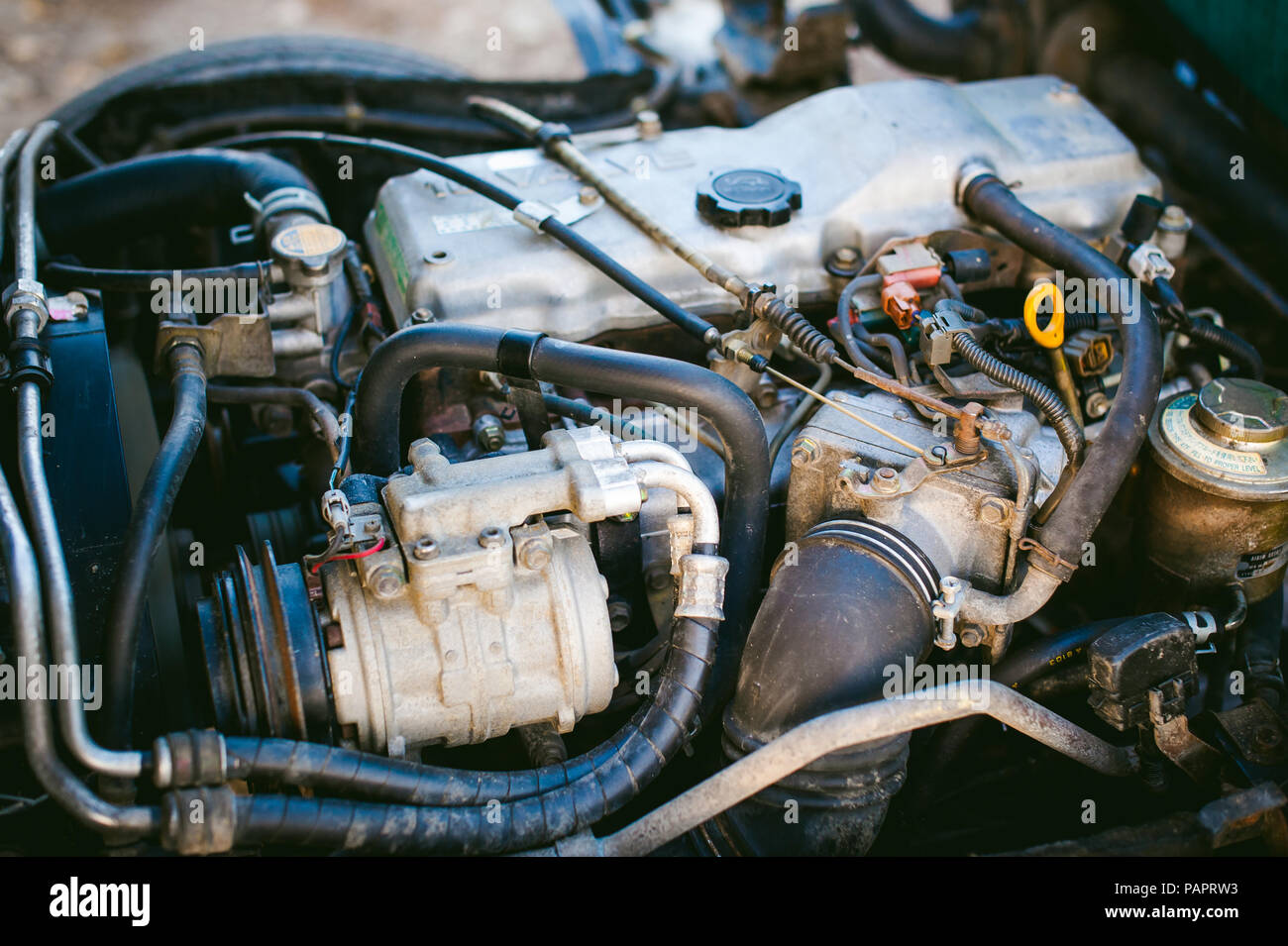 Truck cab engine mechanic hi-res stock photography and images - Alamy