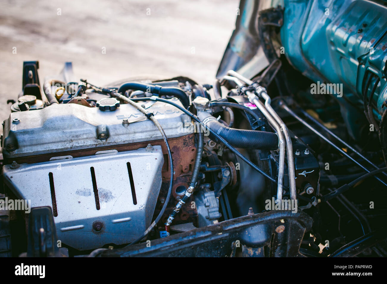 Russia, Novosibirsk - November 23, 2017: small tonnage truck Toyota ...
