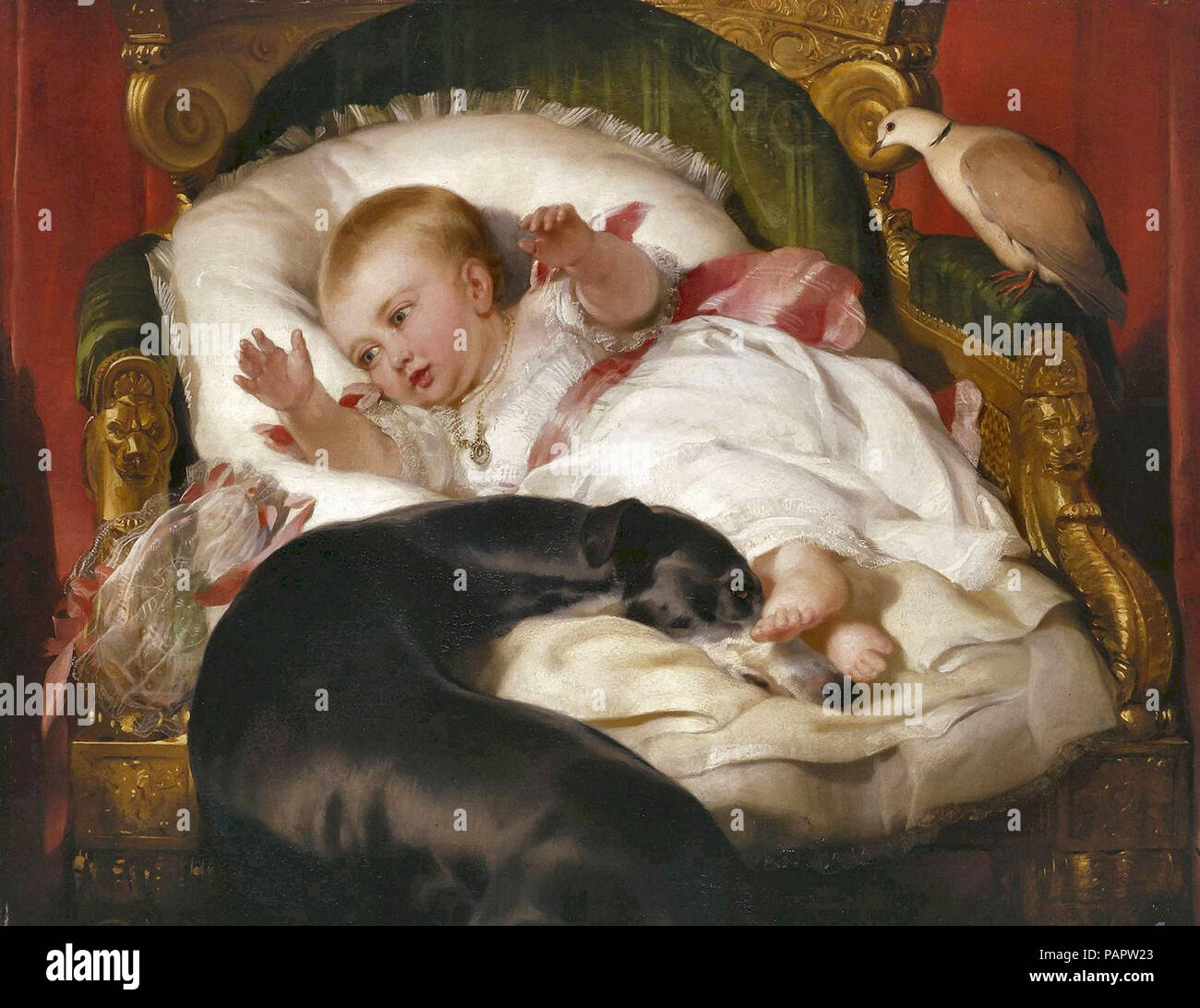 Landseer Sir Edwin Henry - Victoria Princess Royal with Eos Stock Photo ...