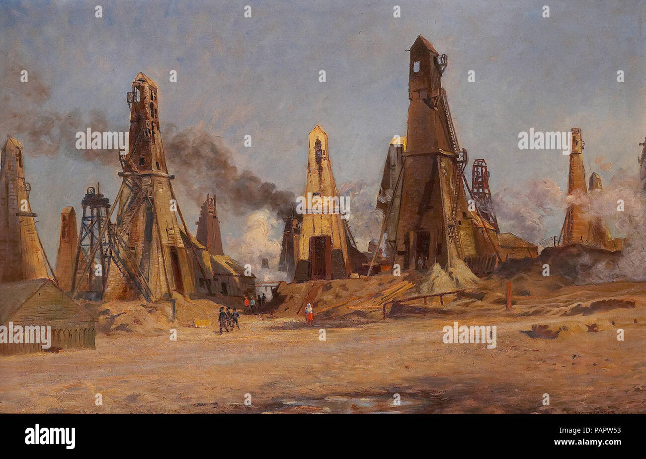 Langer Olaf Viggo Peter - Oil Field in Baku Stock Photo - Alamy