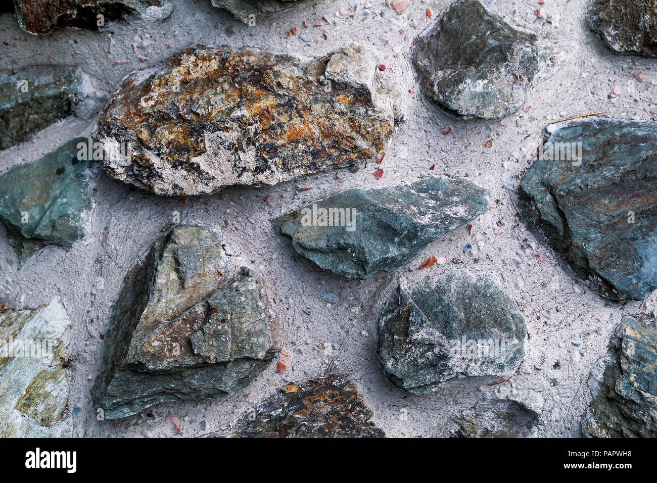 Old rustic stone wall texture and pattern Stock Photo - Alamy