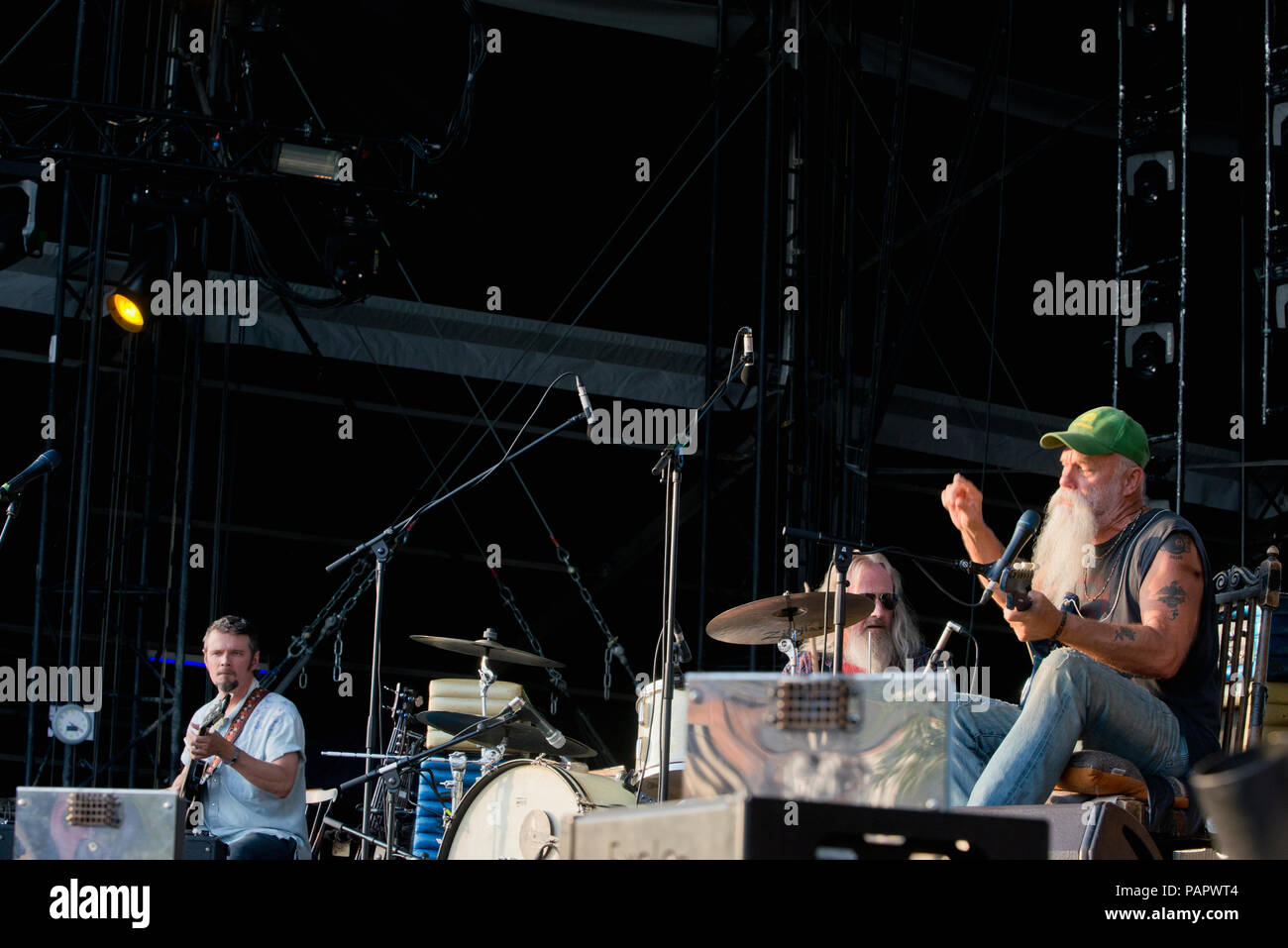 A singer Seasick Steve of USA performs during the 17th Colours of ...