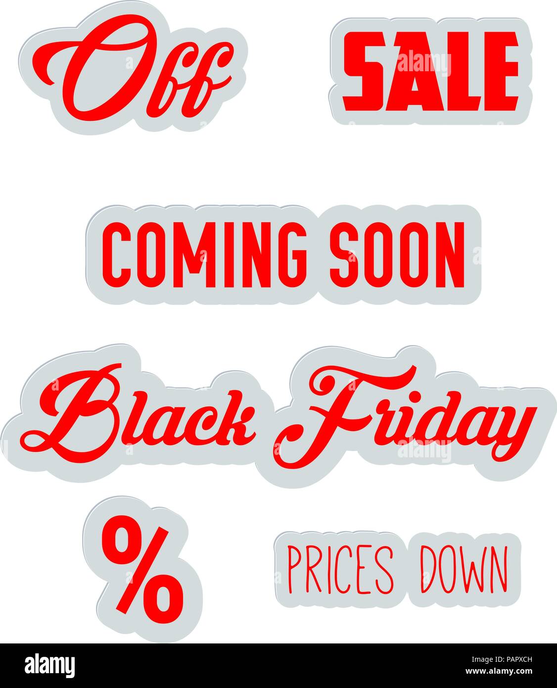 Purchase and Sale. Shopping Labels, Vector Design Elements Set for You ...