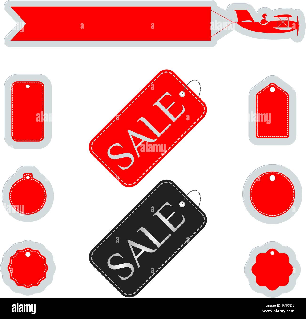 Purchase and Sale. Shopping Labels, Vector Design Elements Set for You ...