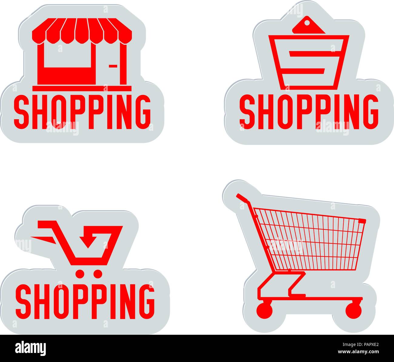 Purchase and Sale. Shopping Labels, Vector Design Elements Set for You ...