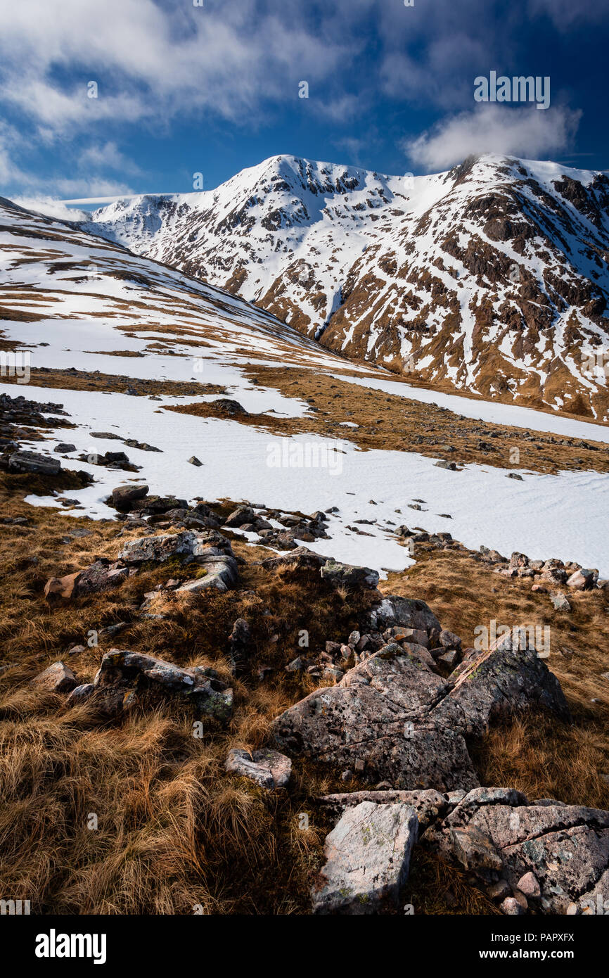 Snowy landscape, Glen Coe, Lochaber Stock Photo - Alamy