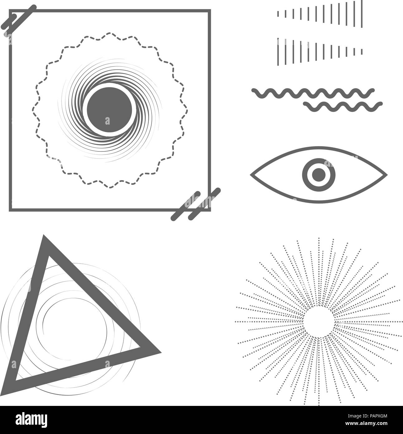 Universal Trend Geometric Shapes. Vector Design Elements Set for You ...