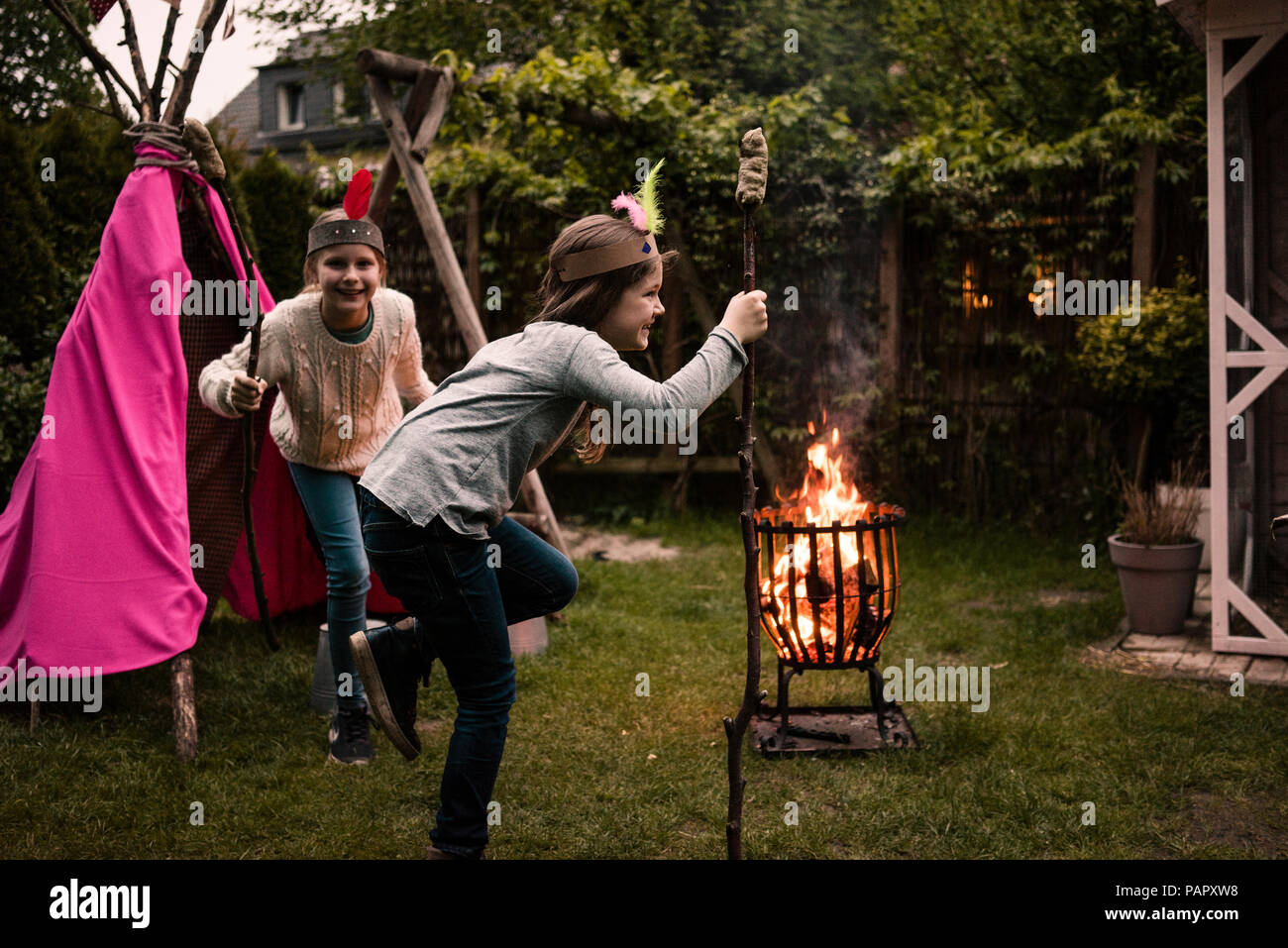 African People Dancing Around Fire