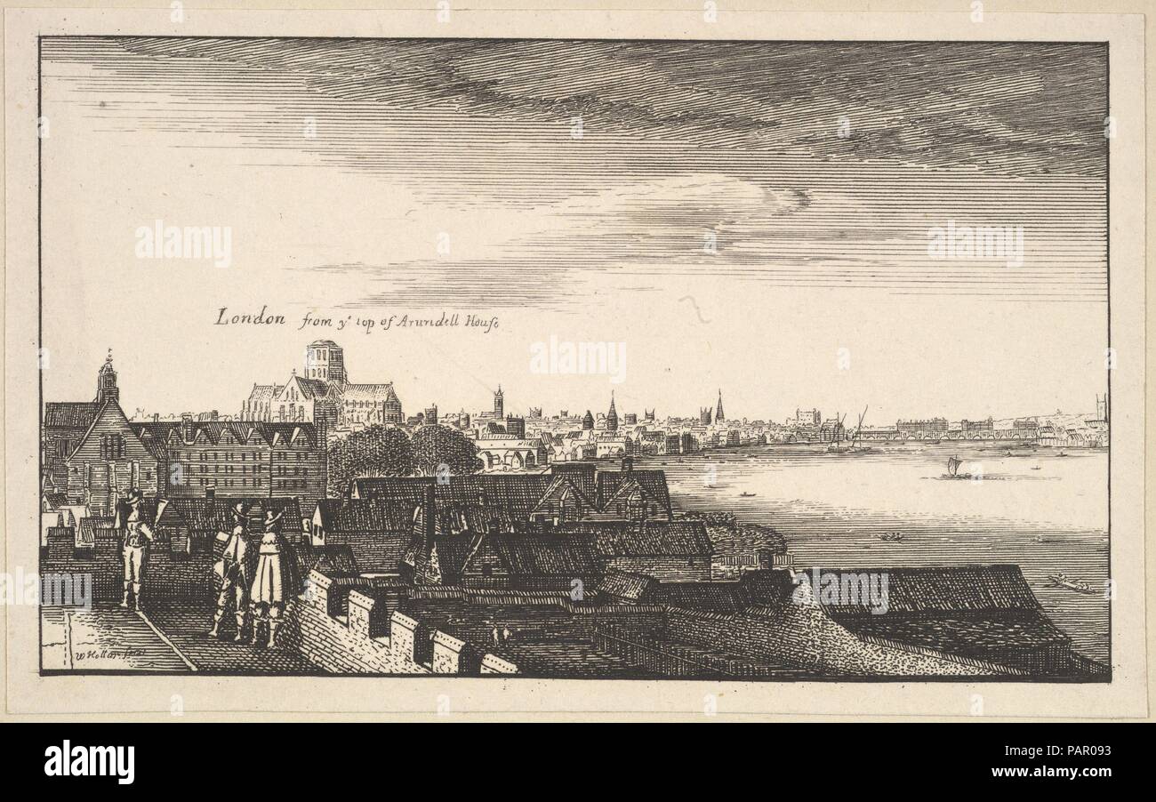 London from Arundel House, copy. Artist: Wenceslaus Hollar (Bohemian ...