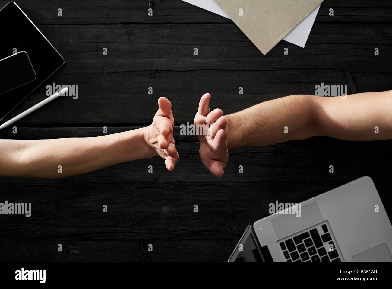 Top view hands w hi-res stock photography and images - Alamy