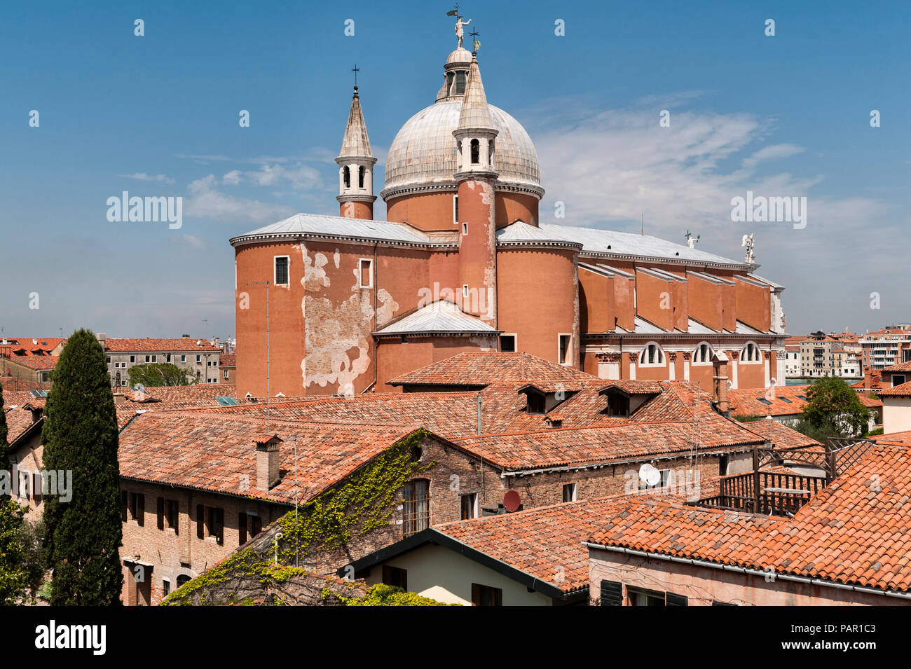 Venice, Italy. The church of Il Redentore on the Giudecca was designed ...