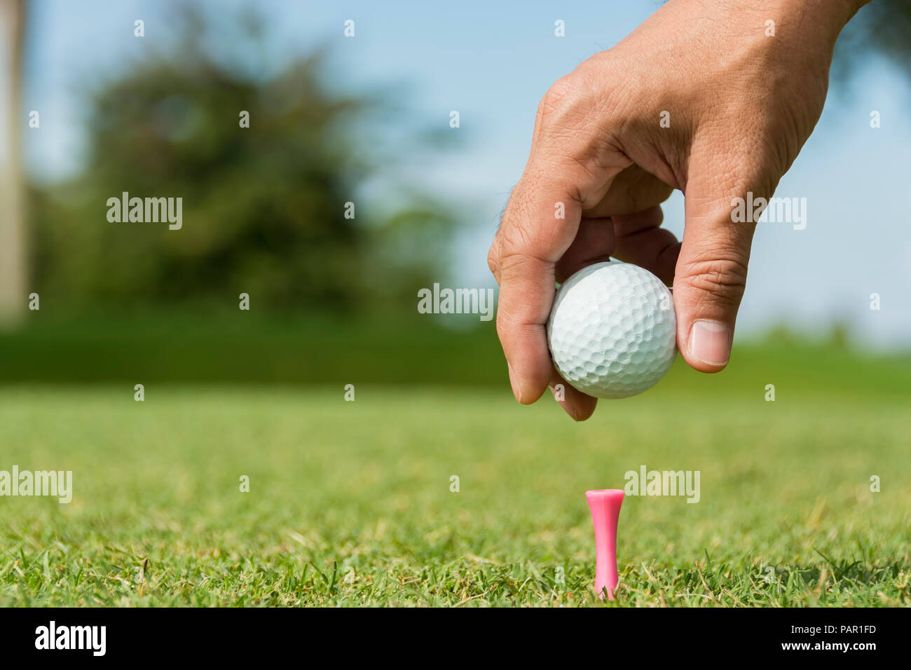 Golf player and caddie hi-res stock photography and images - Alamy