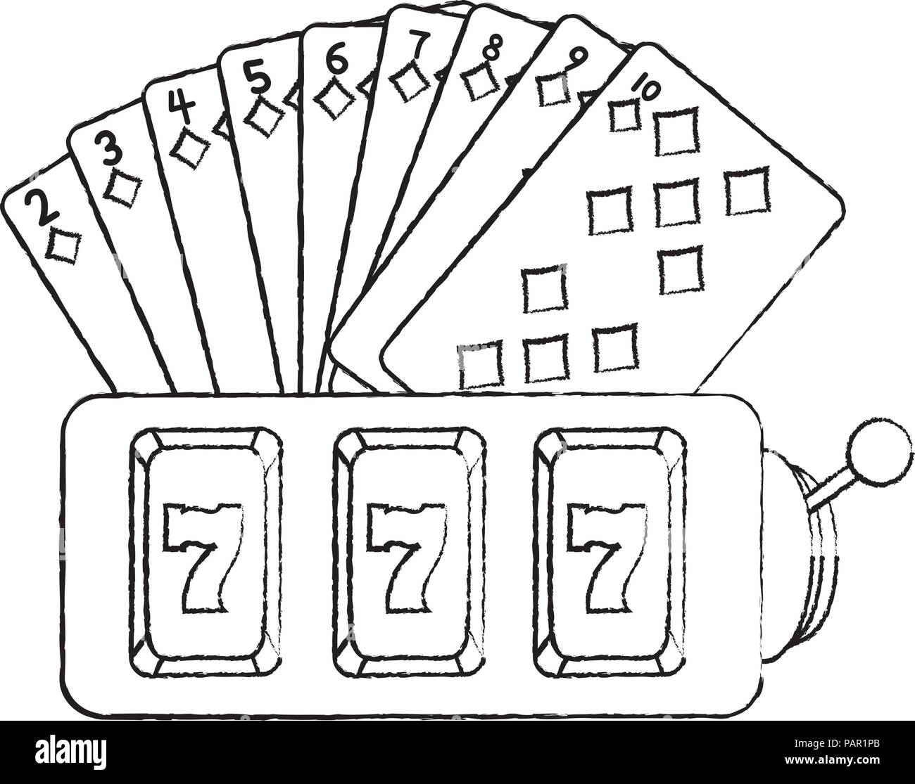 grunge diamonds cards and casino slot machine Stock Vector Image & Art ...
