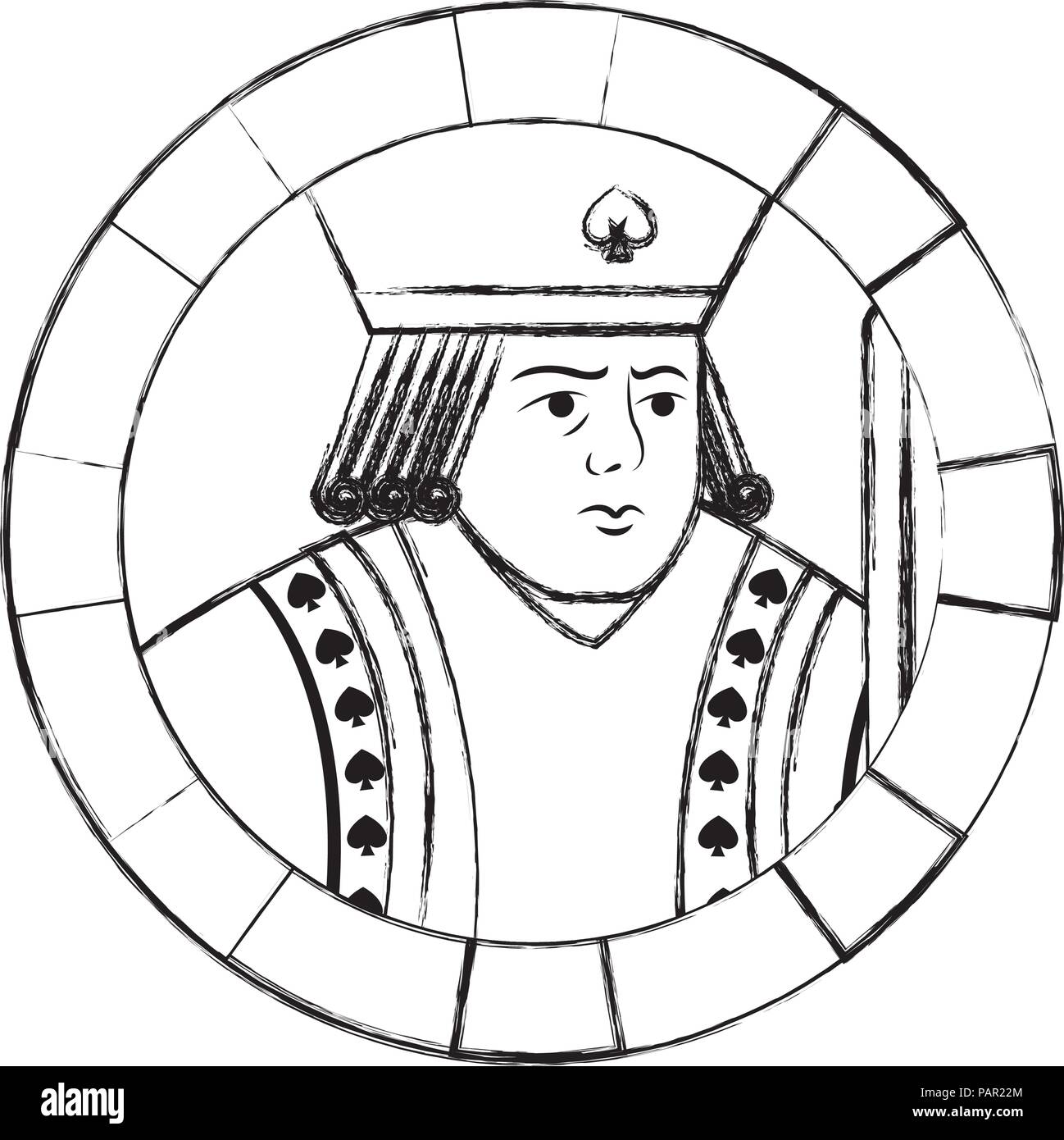 King card gamble symbol Stock Vector Images - Alamy