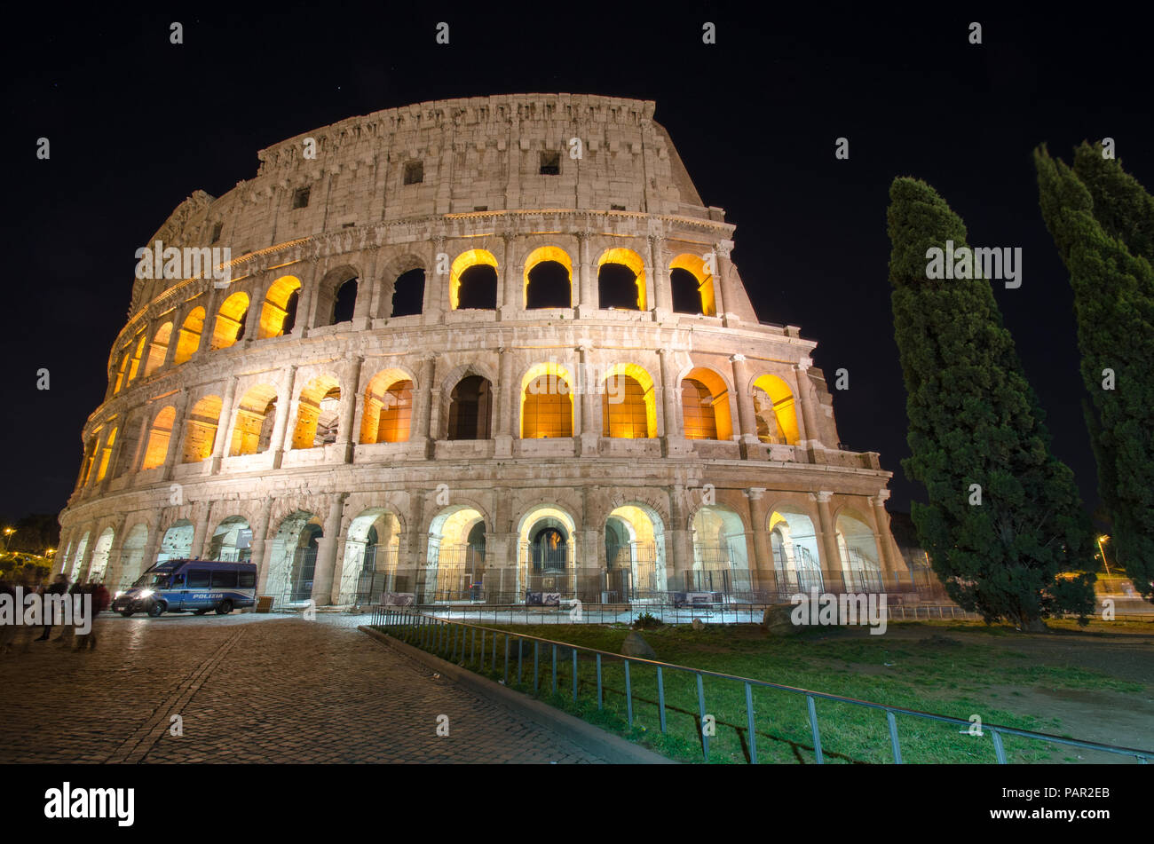 Colosseum At Night Wallpaper
