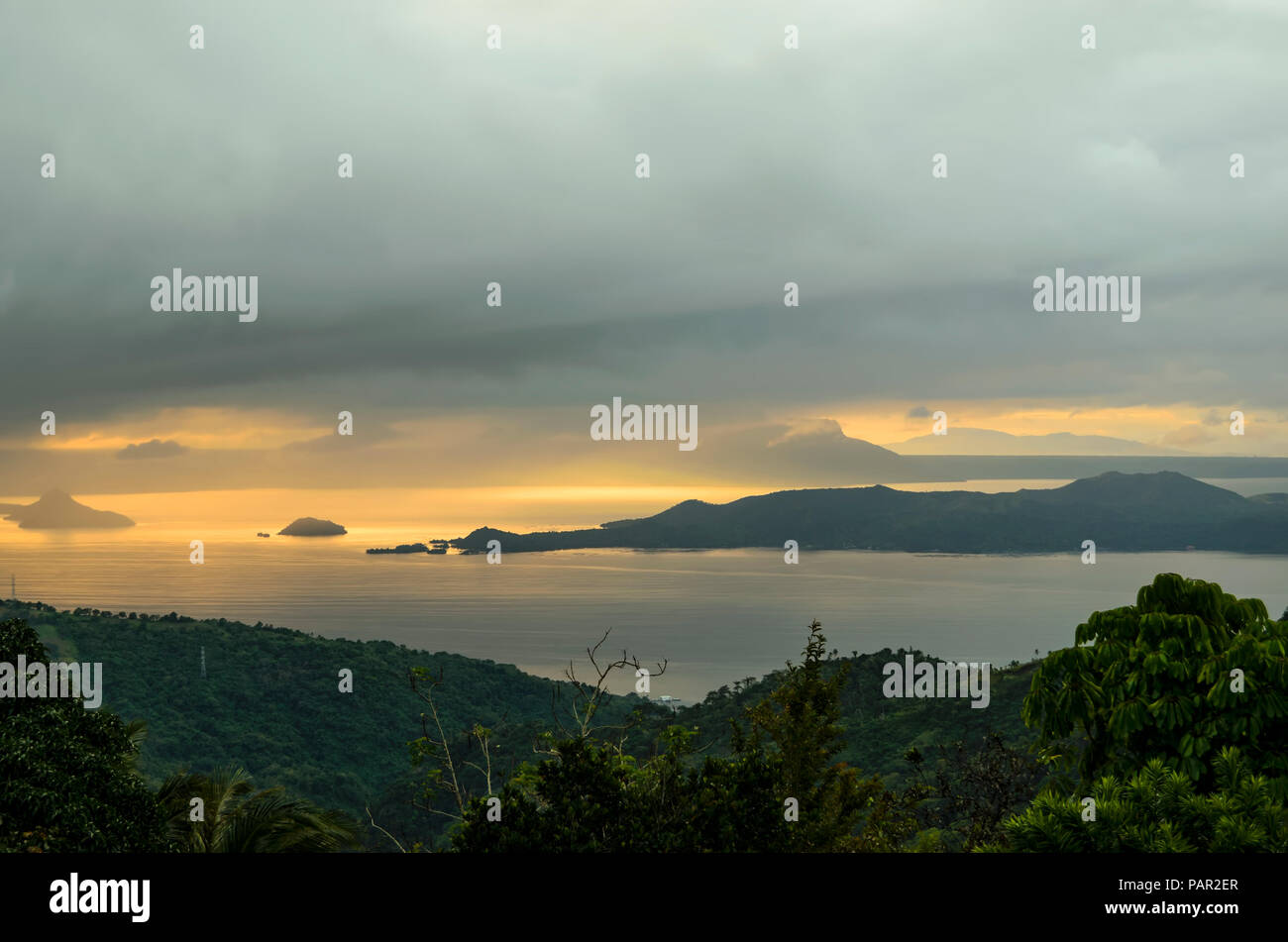 A beautiful and serene tropical lake, Philippines Stock Photo - Alamy