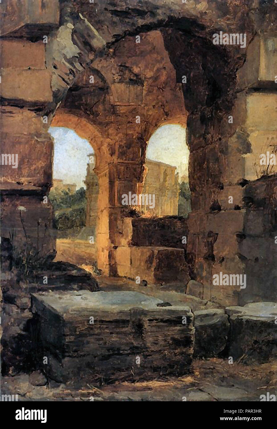 Michallon Achille Etna - Arches of the Colosseum Stock Photo - Alamy