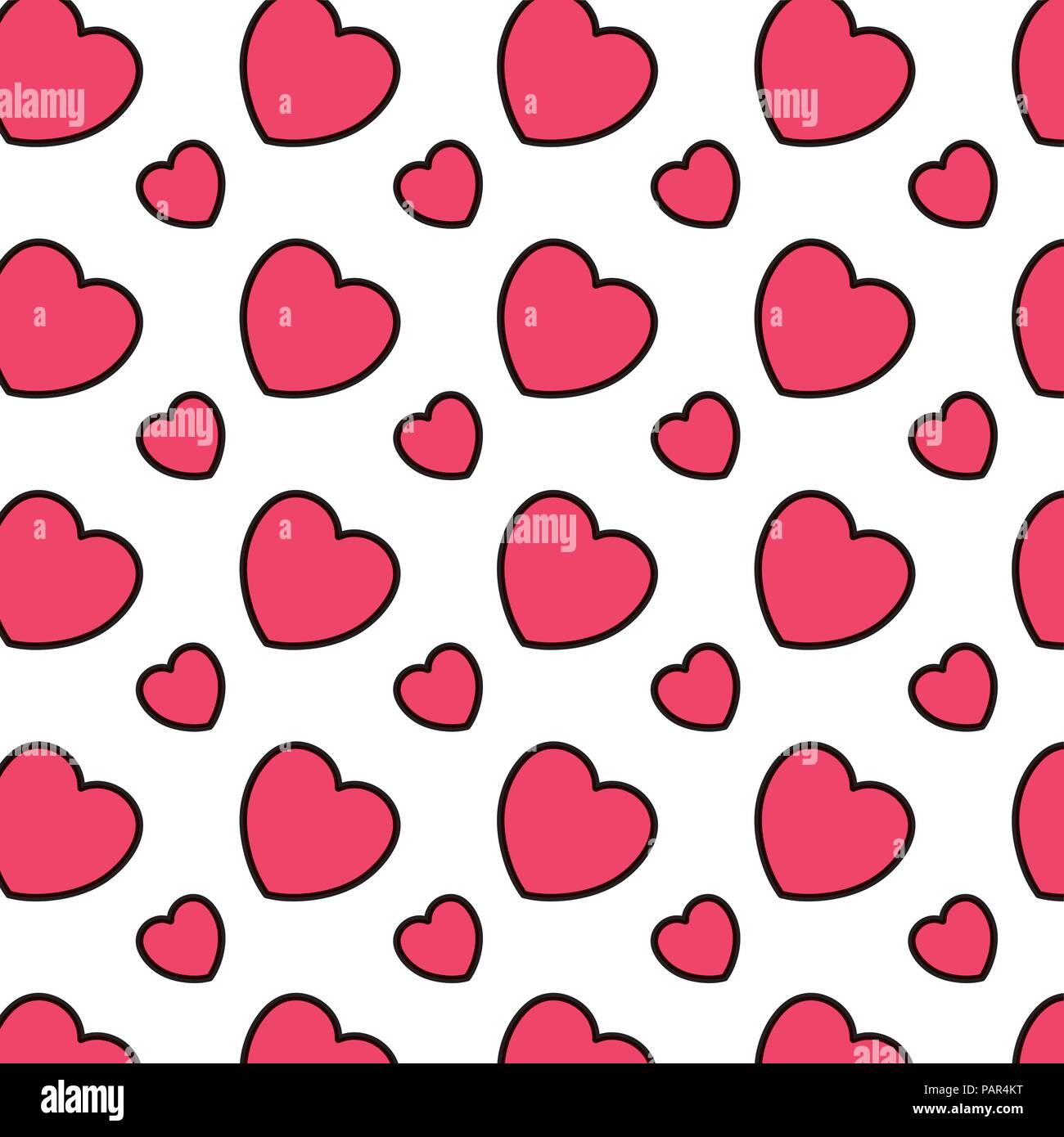 color heart shape symbol of love background Stock Vector Image & Art ...