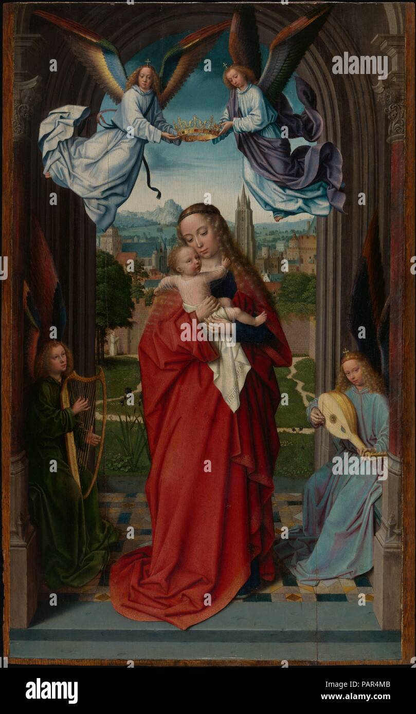 Virgin and Child with Four Angels. Artist: Gerard David (Netherlandish ...