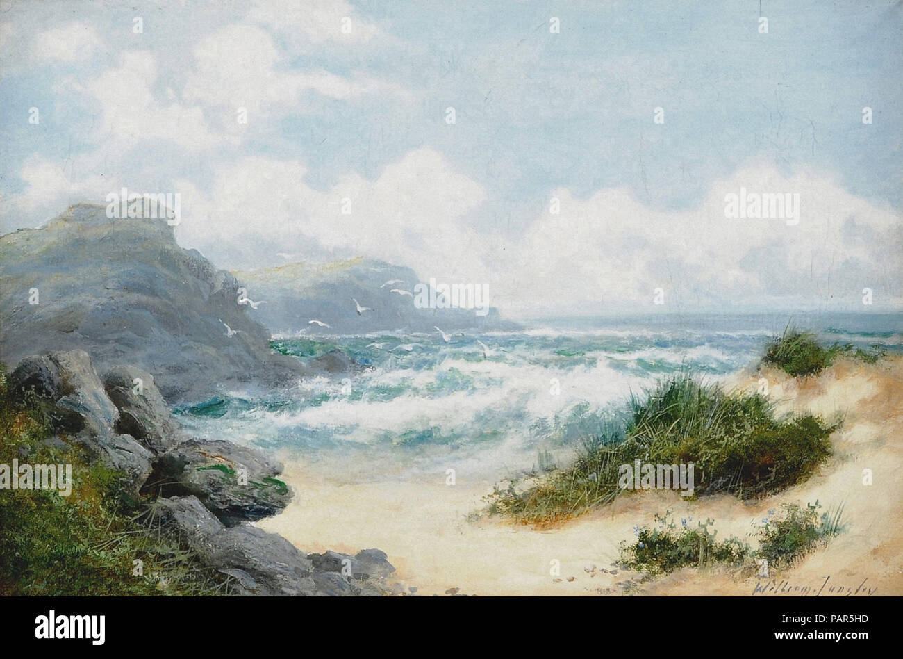 Langley William - Coastal Landscape 1 Stock Photo - Alamy